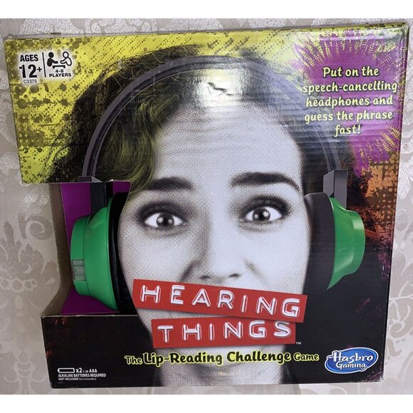 Hasbro | Toys | Hasbro Hearing Things Lipreading Game Great Family Game | Poshmark